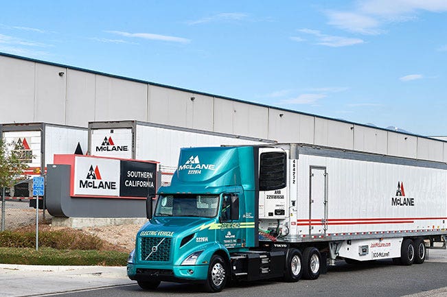 McLane Company Integrates VNR Electric Trucks Into Southern California ...